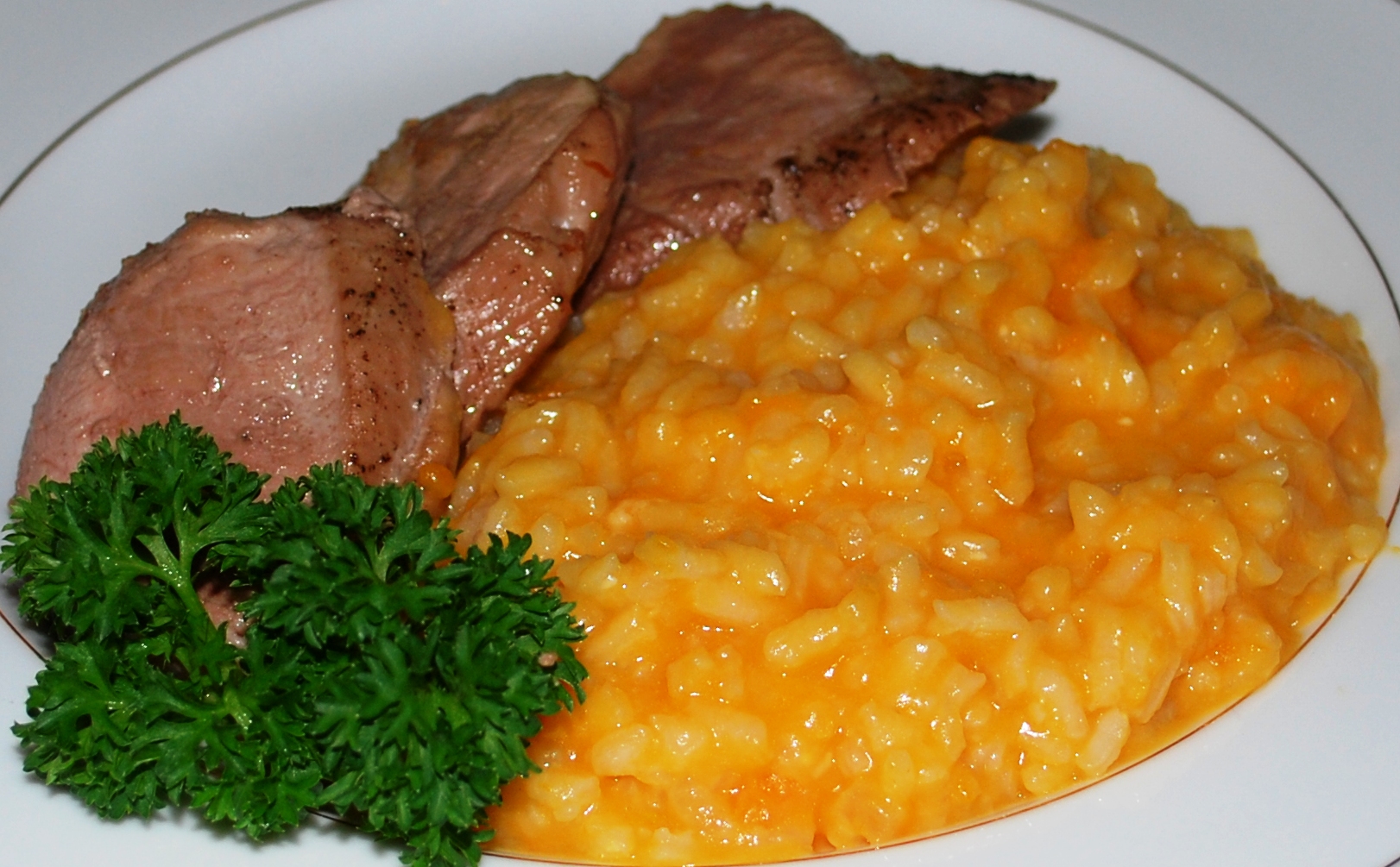 Fall Dinner Party (Pork Tenderloin with Butternut Squash Risotto ...