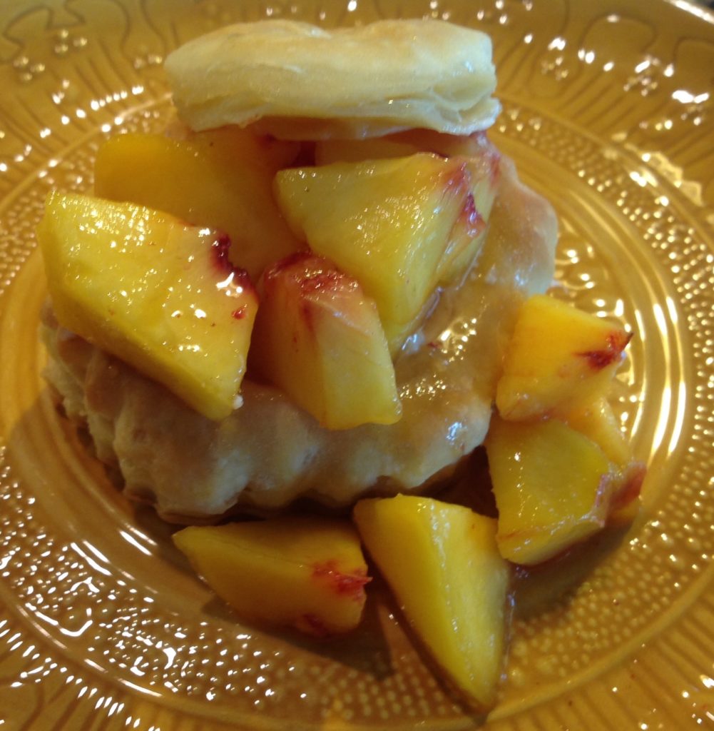 Peaches in Puff Pastry with a Sweet Mascarpone Cheese | Chatty Gourmet